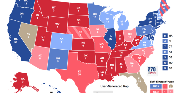 2012 Electoral Map | Objective News Report